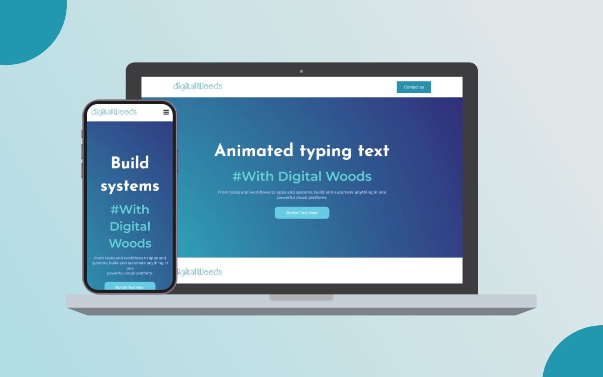 Animated Typing Text Module by Digital Woods