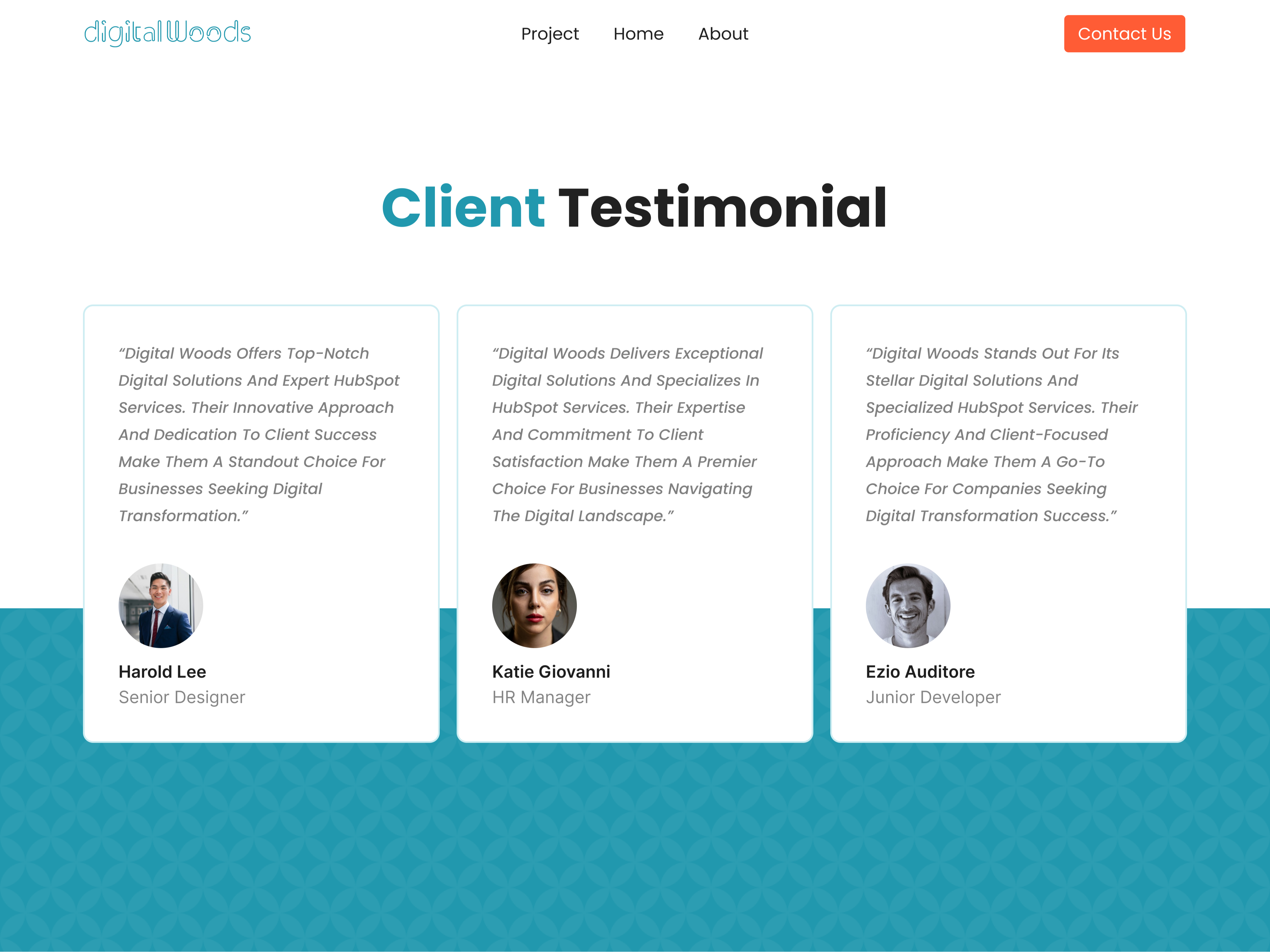Client Testimonial Module by Digital Woods